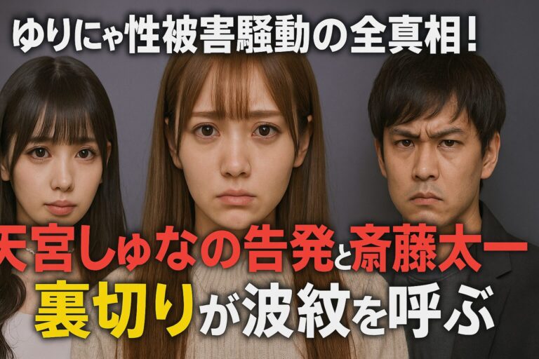 ゆりにゃ性被害騒動の全真相！Pretty Chuu天宮しゅなの告発と斎藤太一の裏切りを徹底解説 | キニッター